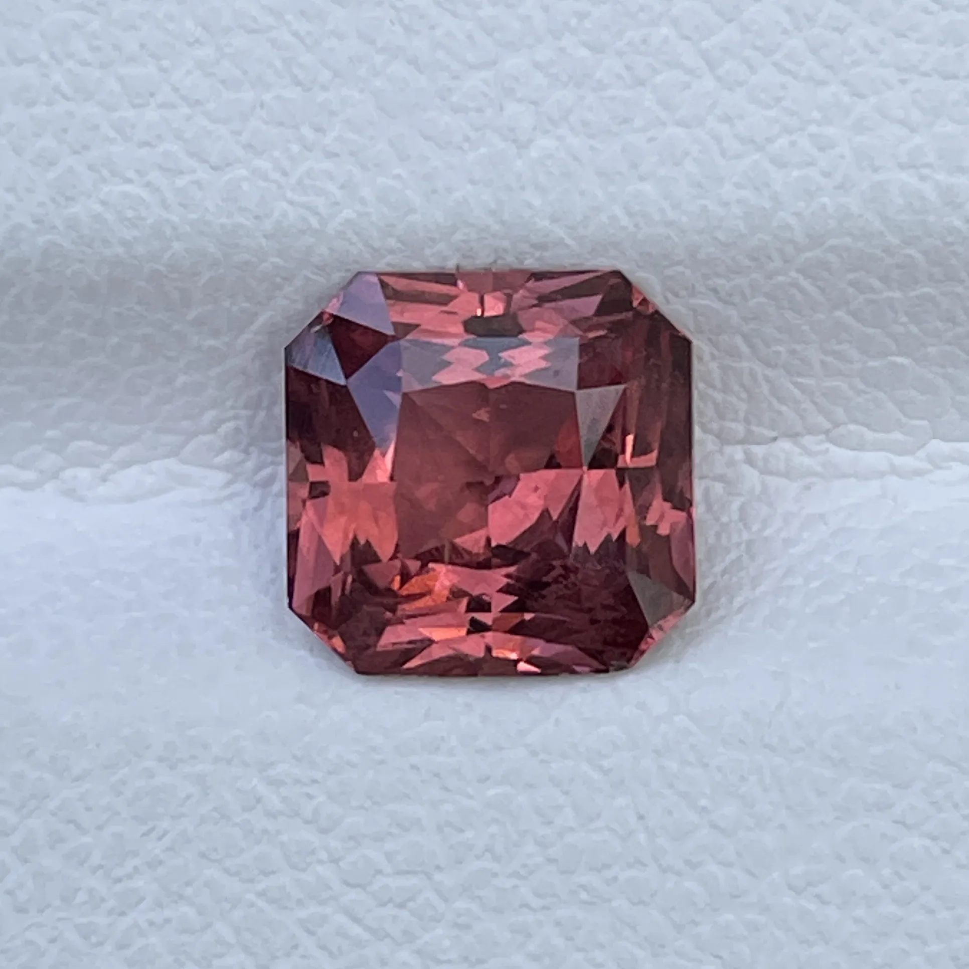 2.62 Cts Certified Natural Malaya Garnet Asscher Cut Gemstone for ...