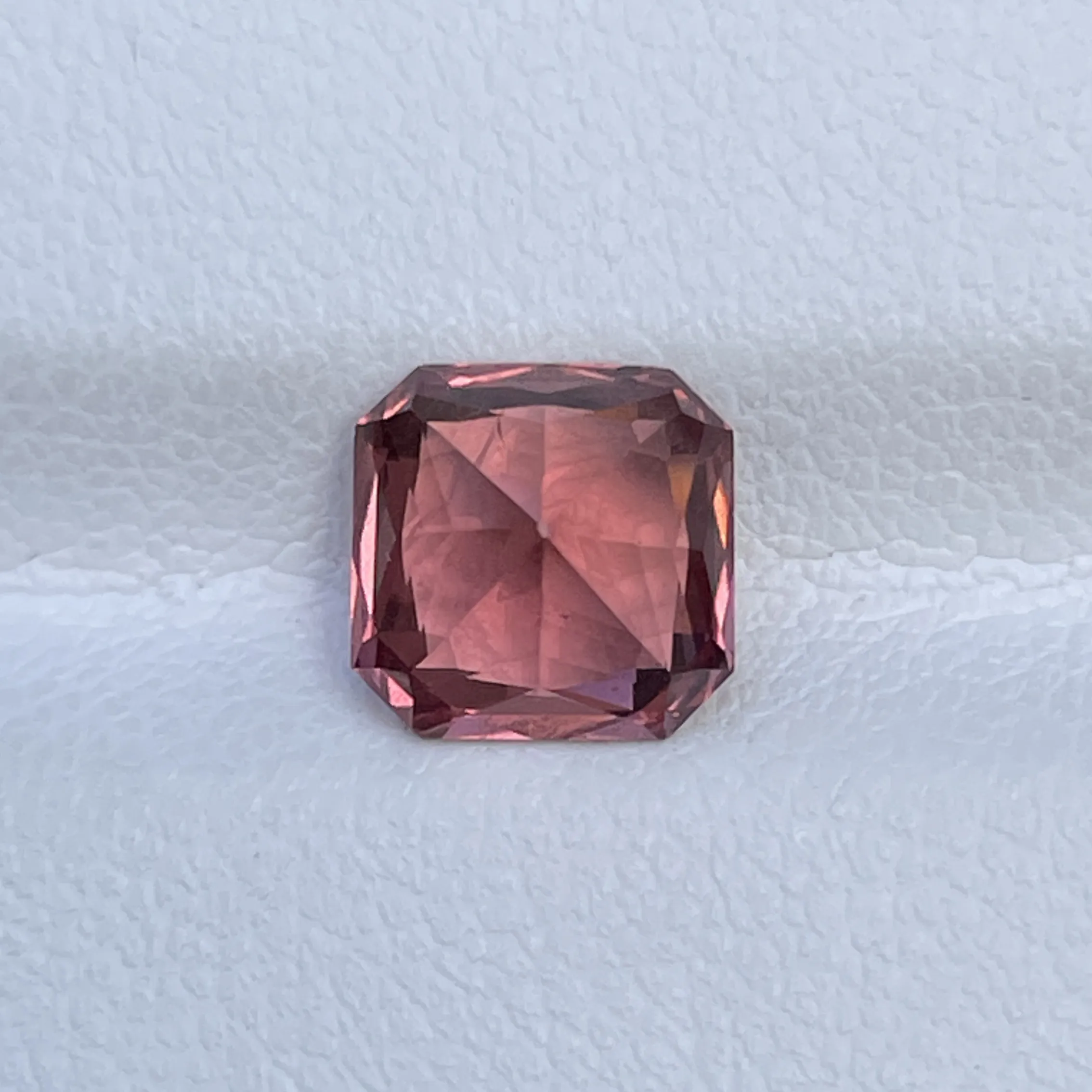 2.62 Cts Certified Natural Malaya Garnet Asscher Cut Gemstone for ...