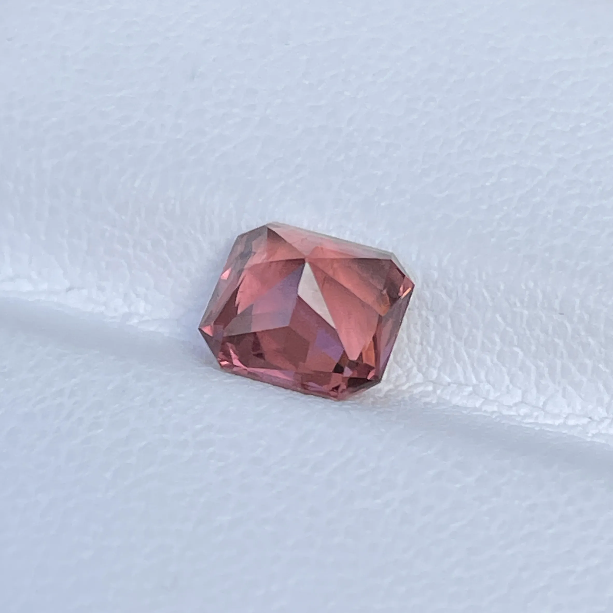 2.62 Cts Certified Natural Malaya Garnet Asscher Cut Gemstone for ...